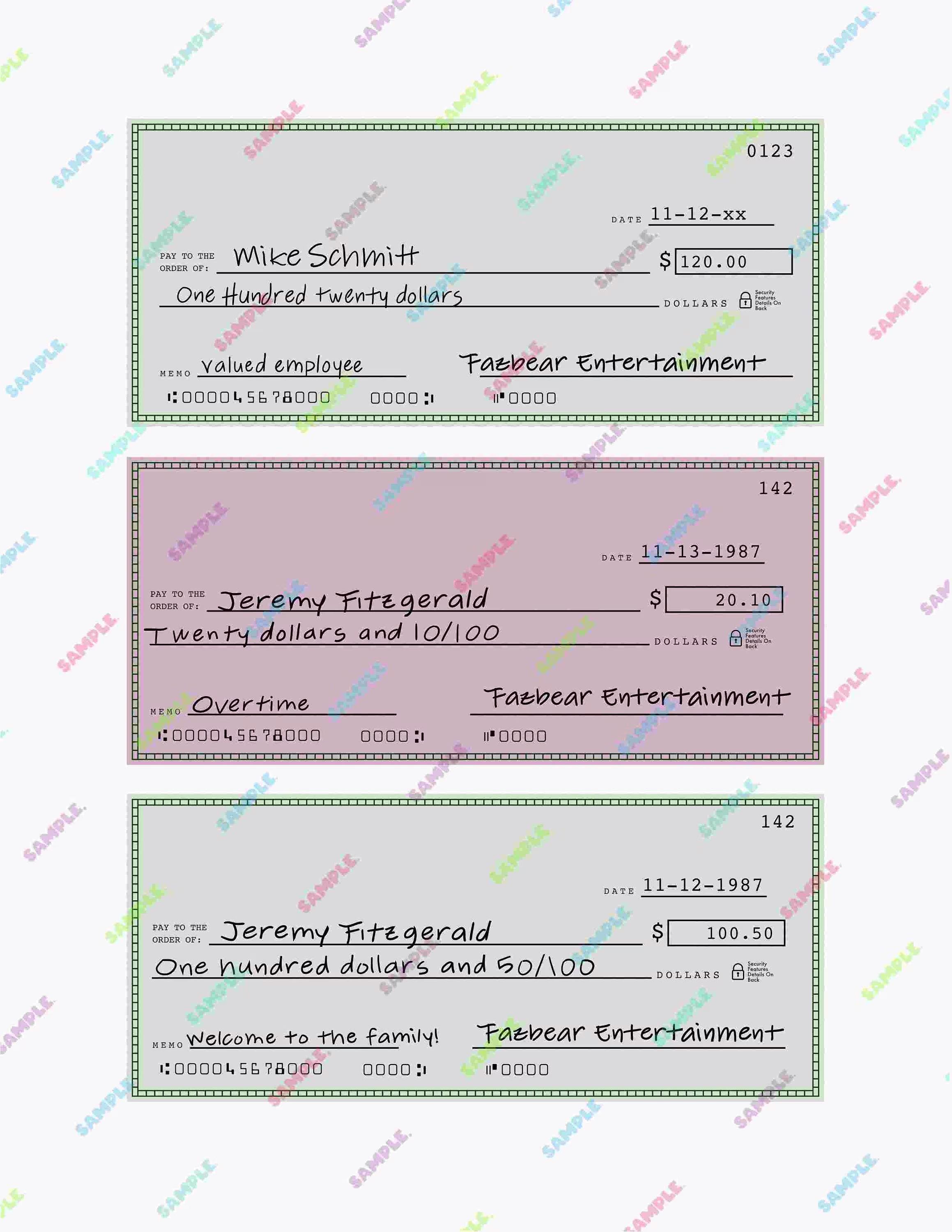 FNAF Rules / Cheques / Help Wanted Printable Decorations | Birthday ...