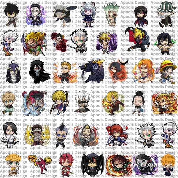 Anime Sticker Pack - Etsy