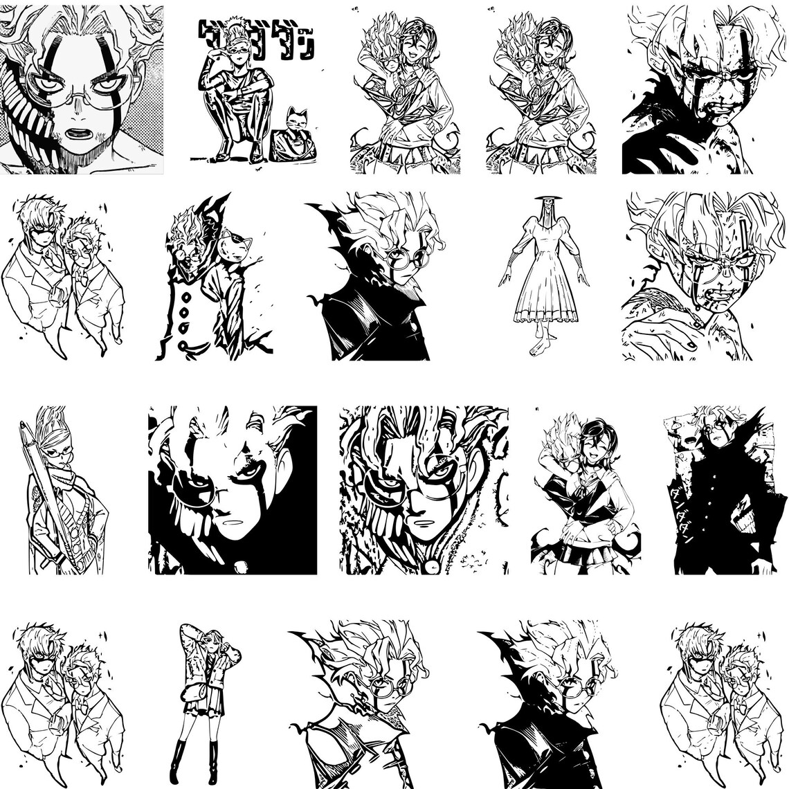 Dandan Okarun Svg Bundle, Popular Anime Svg Packs, Anime Growforge ...