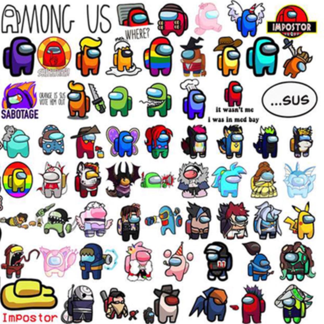 Among Us SVG Bundle, Among Us Character SVG, Among Us Shirt SVG, Among ...