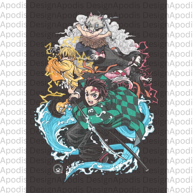 Demon Slayer Patterns Svg - Etsy