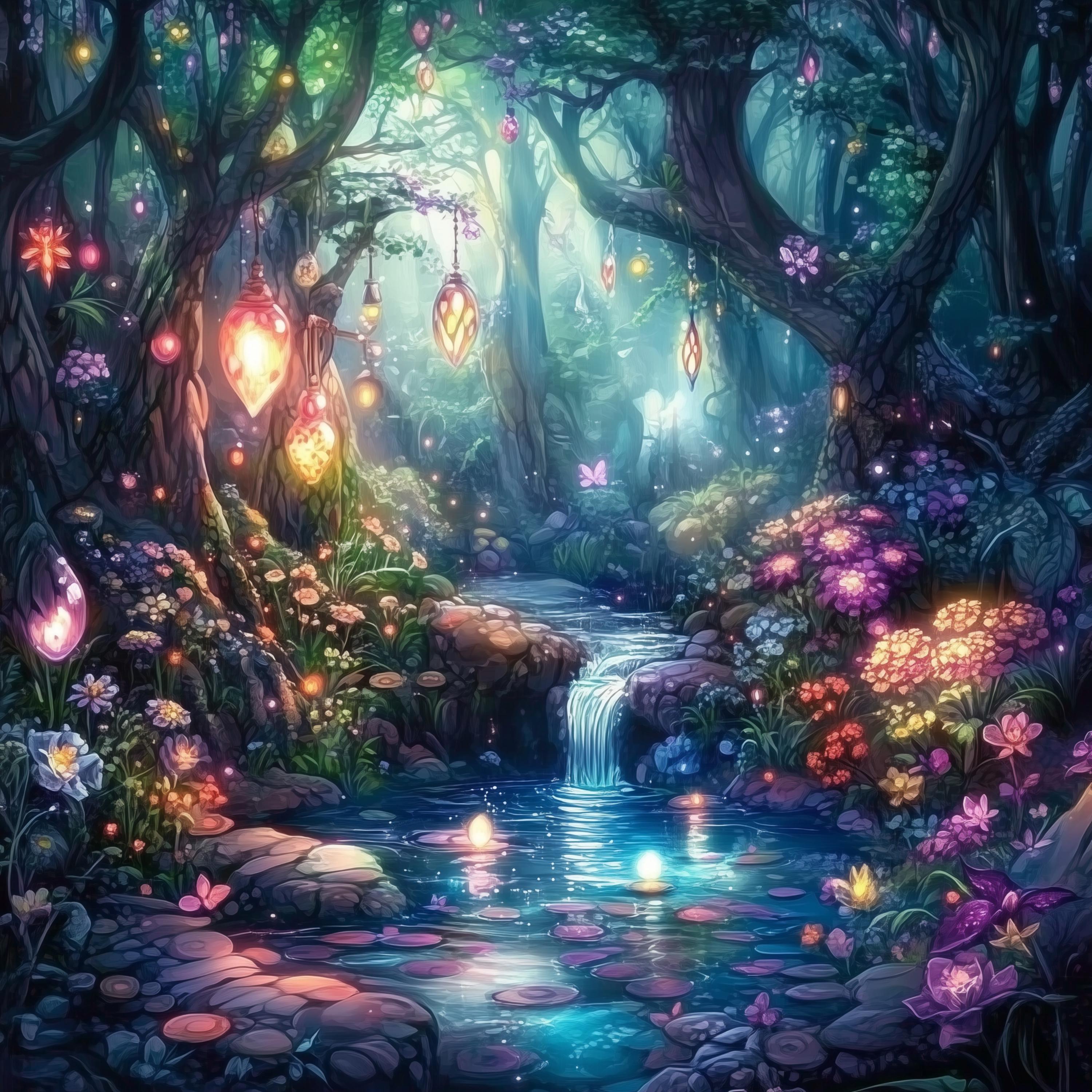 Whimsical Mystical Magical Enchanted Forest Garden Clipart Bundle 10 ...