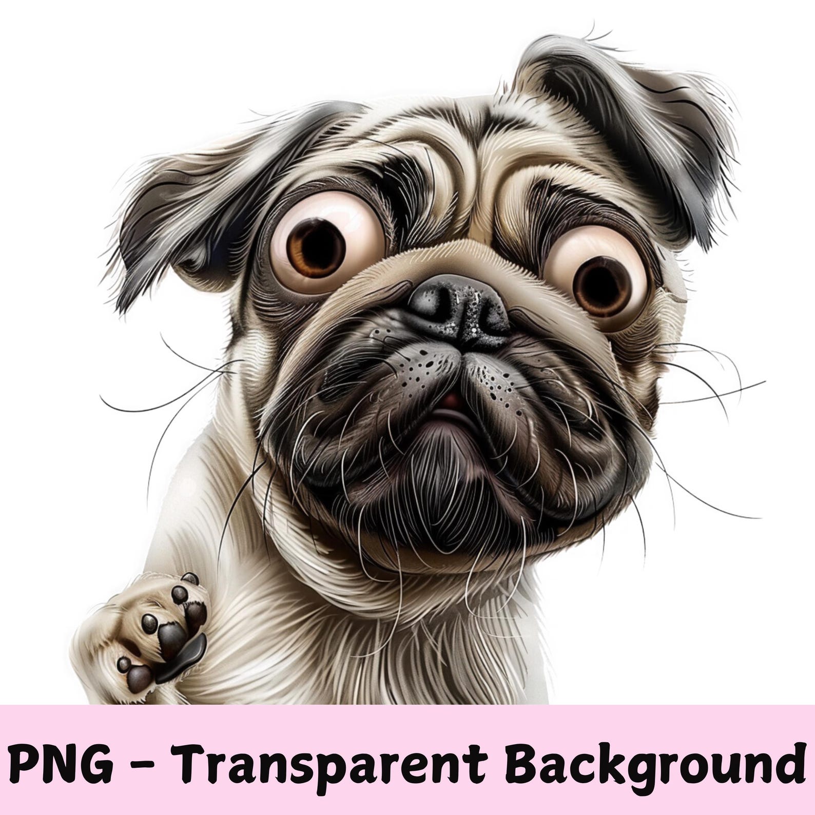 Quirky Dog Clip Art, Funny Dog Images, Dog Clipart, Watercolor Clipart ...