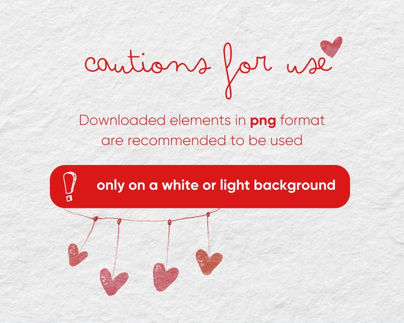 Watercolor Valentines Clipart Pink Valentine Pngs Cute Valentine Love ...