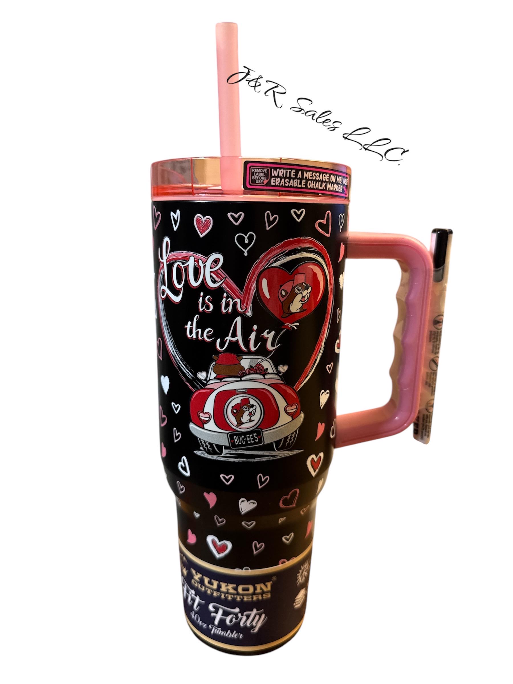 NEW! 2025 Buc-ee’s Valentine’s “love is in the Air” Tumbler! 40 Oz W ...