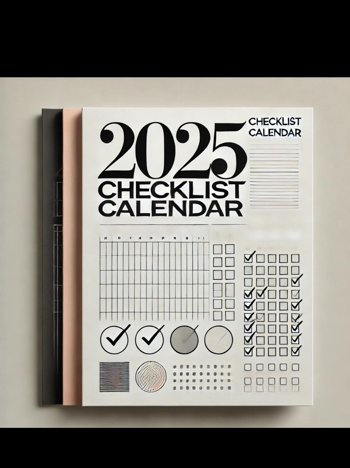 Organizational Calendar, Checklist Planner, Monthly Task Tracker ...