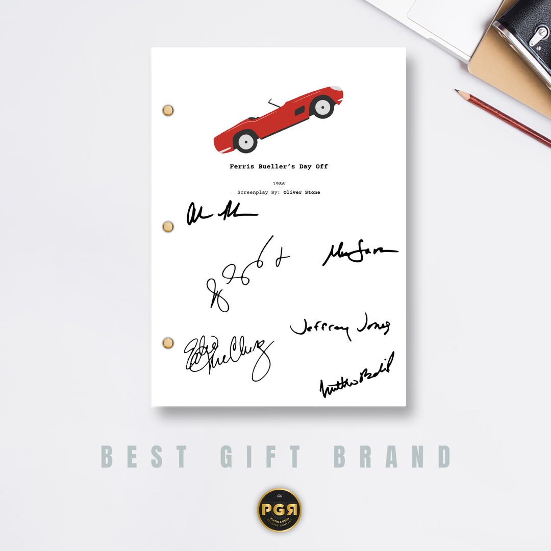 Ferris Bueller's Day off | Copy Signed Script Buy Movie & TV Scripts ...