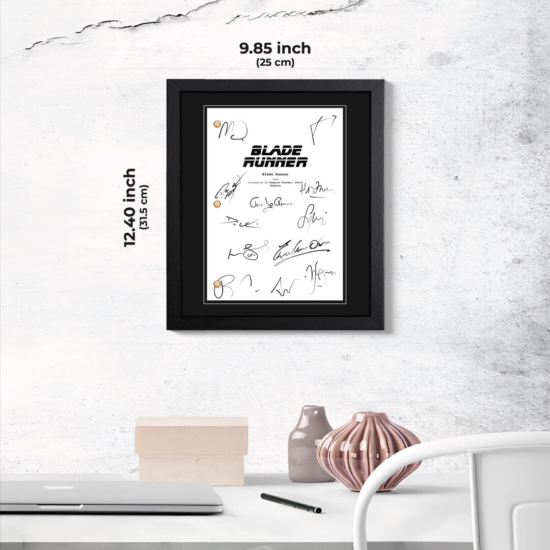 Blade Runner | FRAMED | Copy Signed Script Buy Movie & TV Scripts ...