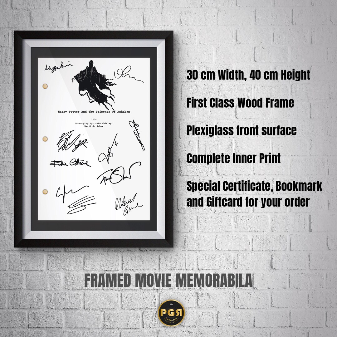 Harry Potter and the Prisoner of Azkaban Copy Signed Script Buy Movie ...