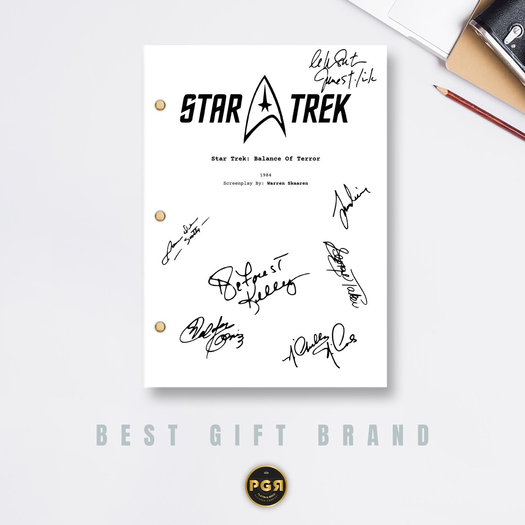 Star Trek - Balance of Terror | Copy Signed Script Buy Movie & TV ...