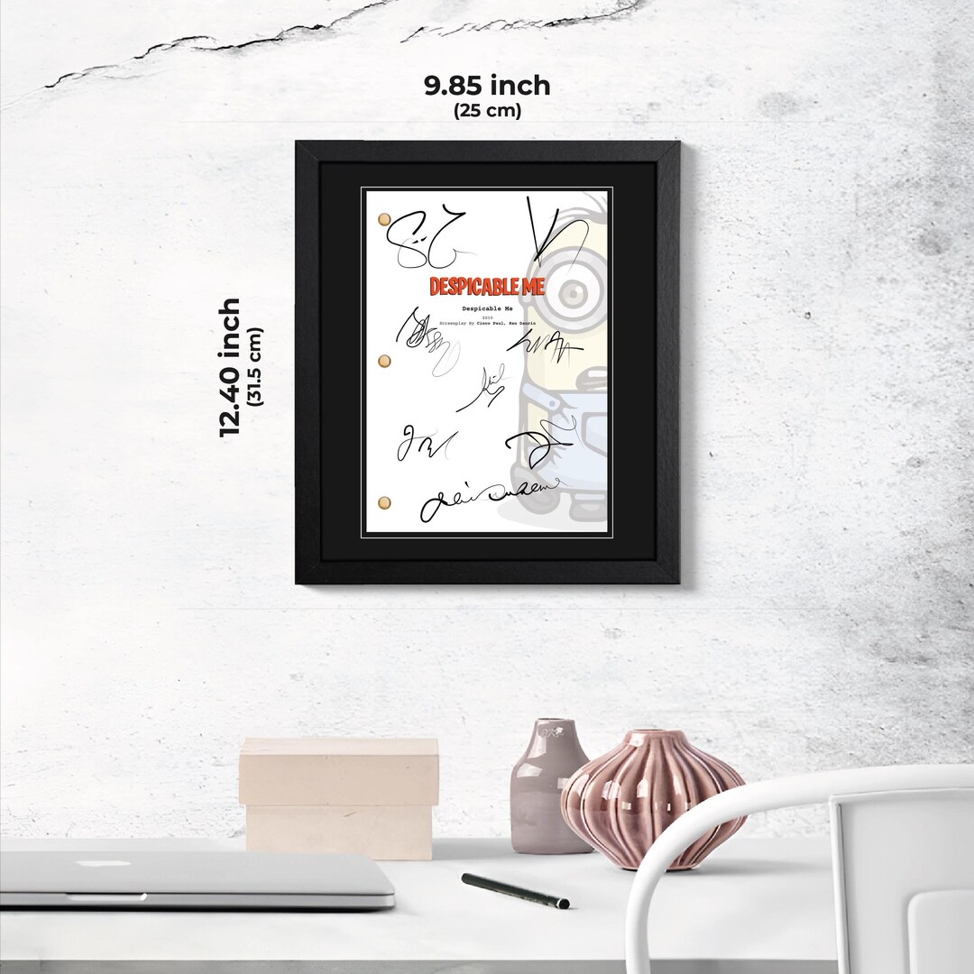 Despicable Me | FRAMED | Copy Signed Script Buy Movie & TV Scripts ...