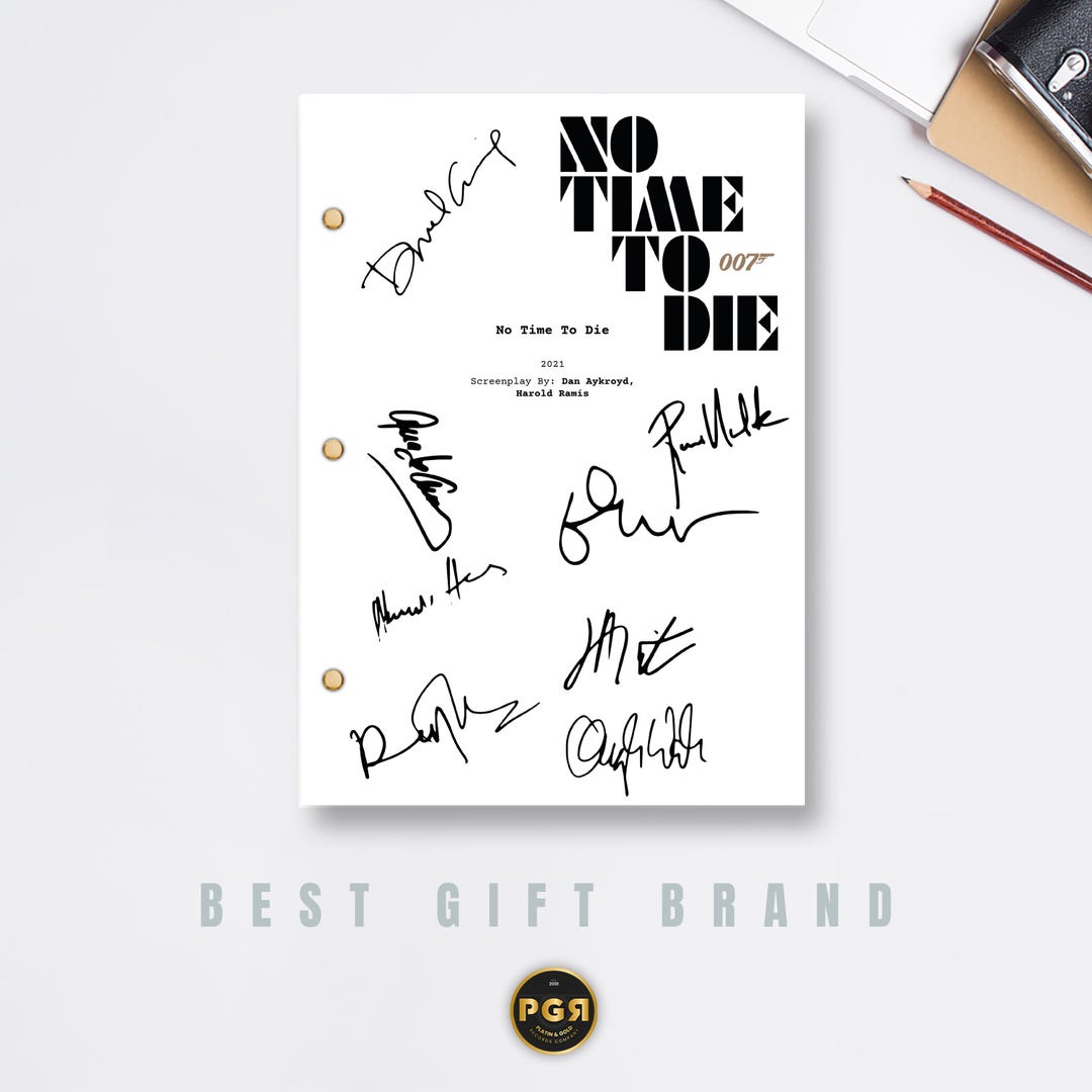 James Bond - No Time to Die 007 | Copy Signed Script Buy Movie & TV ...