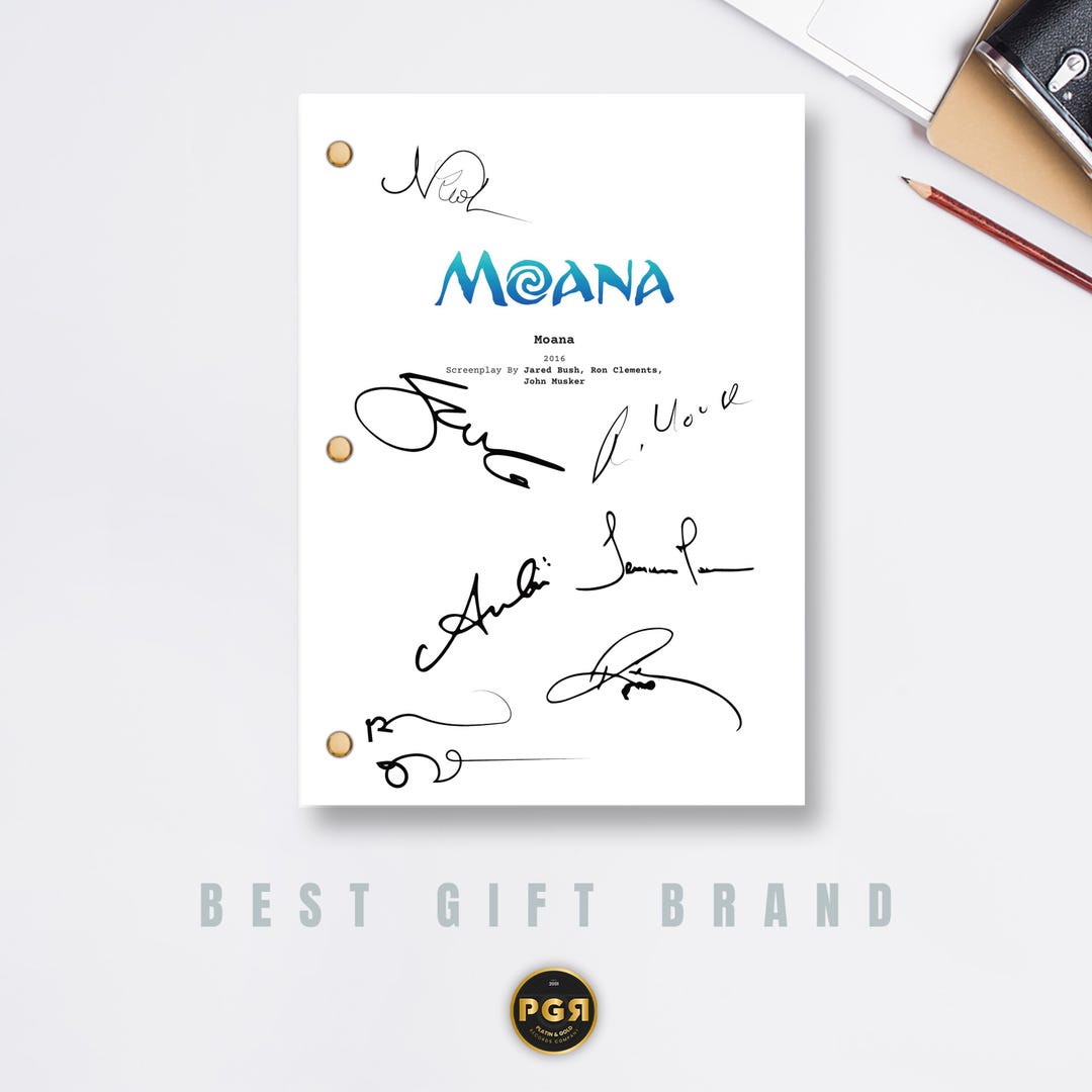 Moana - Disney | Copy Signed Script Buy Movie & TV Scripts Online ...