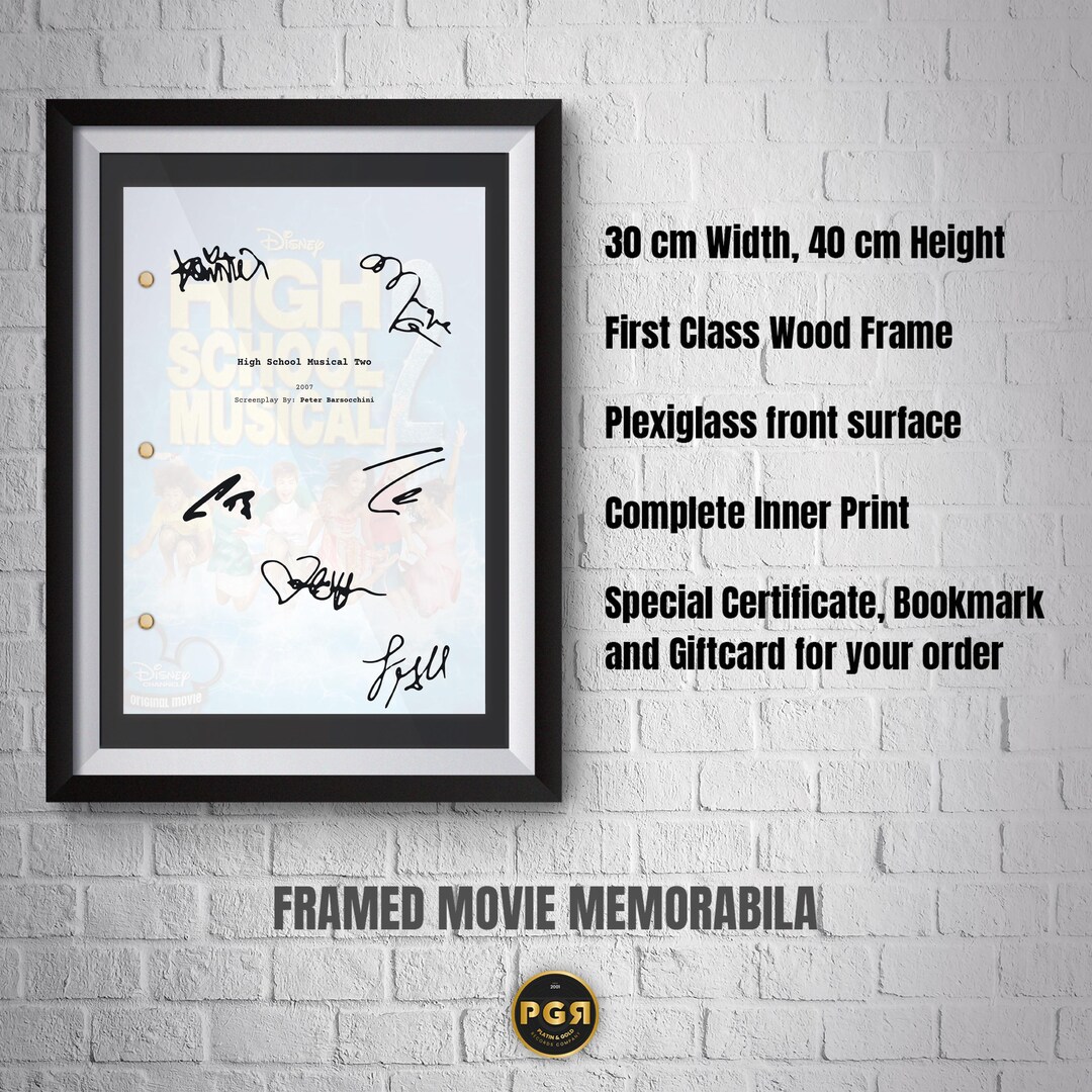 High School Musical Two | Copy Signed Script Buy Movie & TV Scripts ...