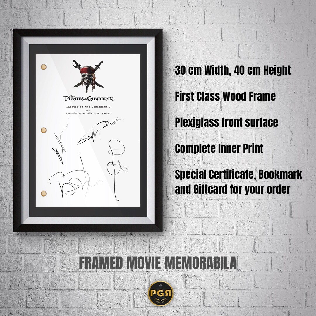 Pirates of the Caribbean 2 | Copy Signed Script Buy Movie & TV Scripts ...