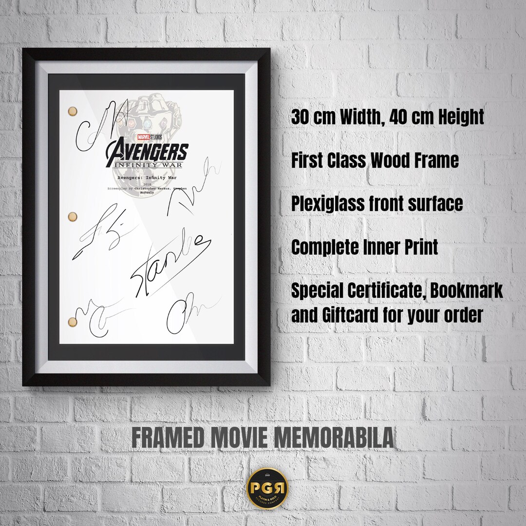 Avengers Infinity War | Copy Signed Script Buy Movie & TV Scripts ...