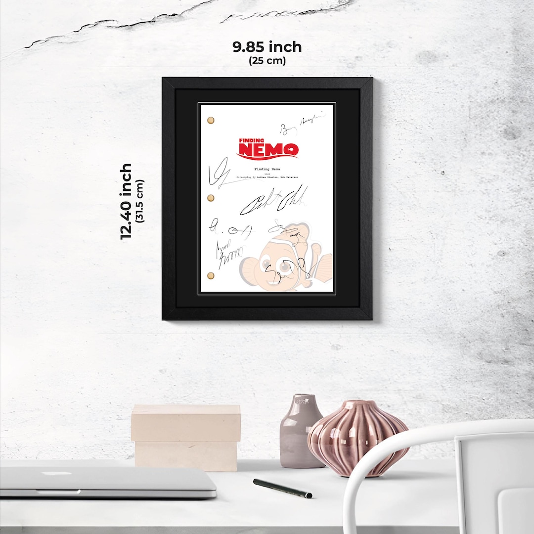 Finding Nemo | FRAMED | Copy Signed Script Buy Movie & TV Scripts ...