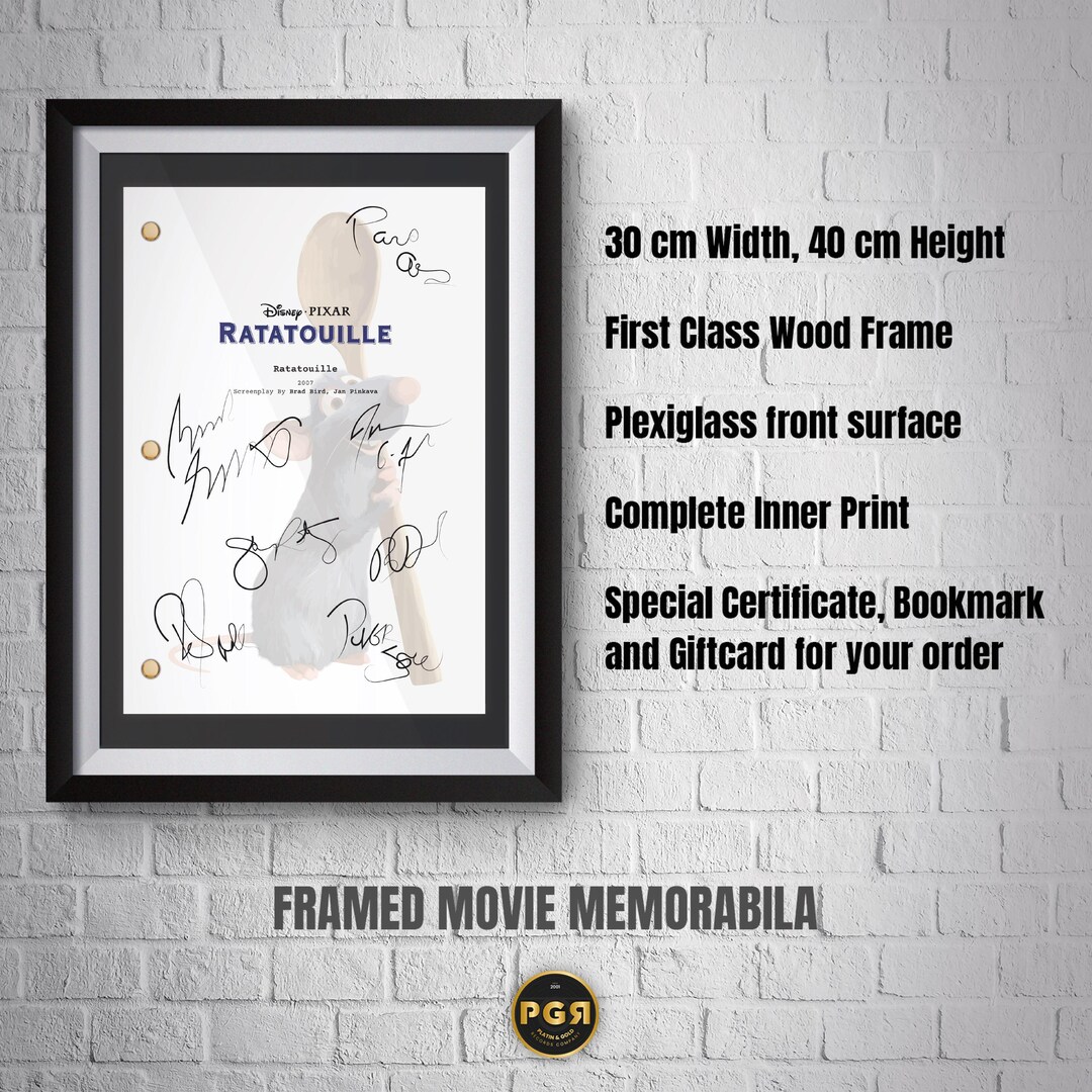 Disney Ratatouille Copy Signed Script Buy Movie & TV Scripts Online ...