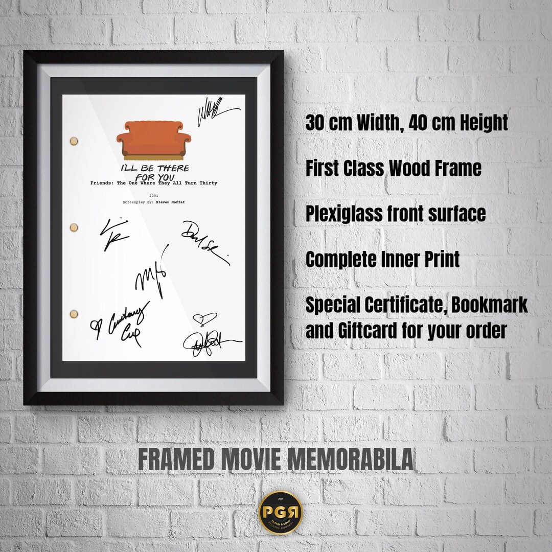 Friends the One Where They All Turn Thirty Copy Signed Script Buy Movie ...