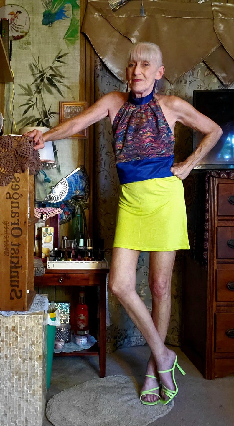 Lime & Royal Skirt - Etsy UK