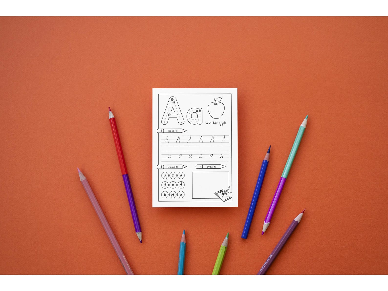 26 ABC Phonics Tracing Cards. Preschool- Kindergarten Printable ...