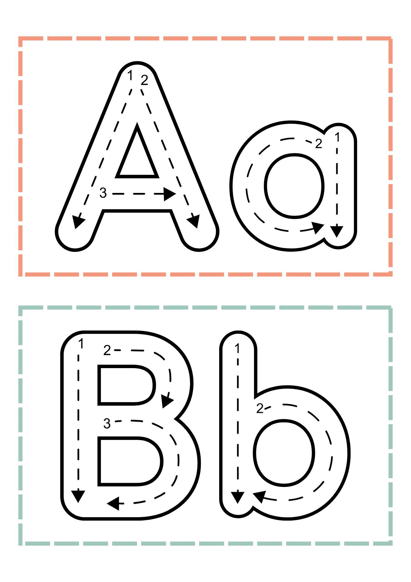 Alphabet Tracing Cards: Preschool ABC Flashcards (A4 PDF) - Etsy Canada