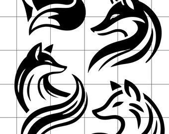 Pack Bundle Fox Logo Png, Svg, Pdf - Etsy