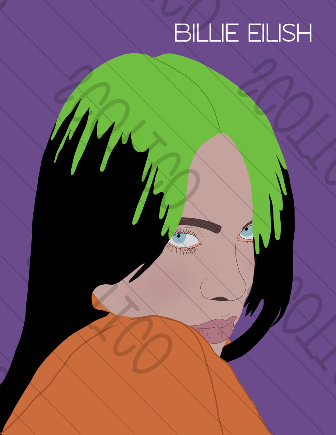 Billie Eilish Digital Prints - Etsy