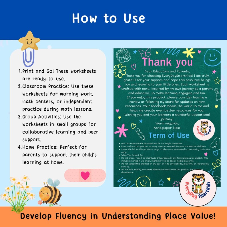 Mastering Place Value Worksheets | Thousands, Hundreds, Tens, and Ones ...