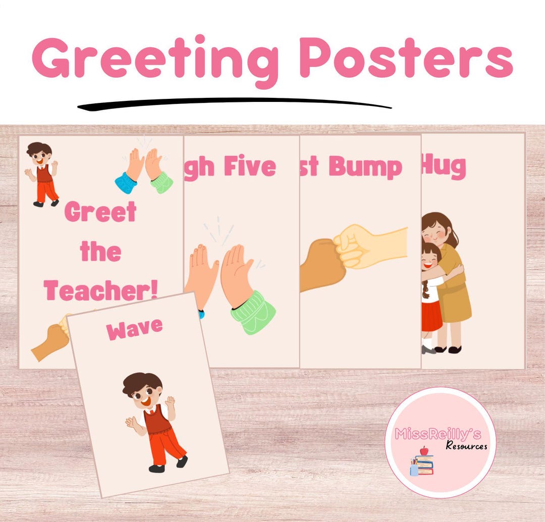 Classroom Greeting Posters | Classroom Displays - Etsy