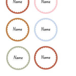 Editable Student Name Tags | Earthy Theme | Door & Bag Student Labels ...