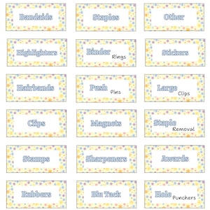 Flower Storage Labels | Classroom Resources - Etsy