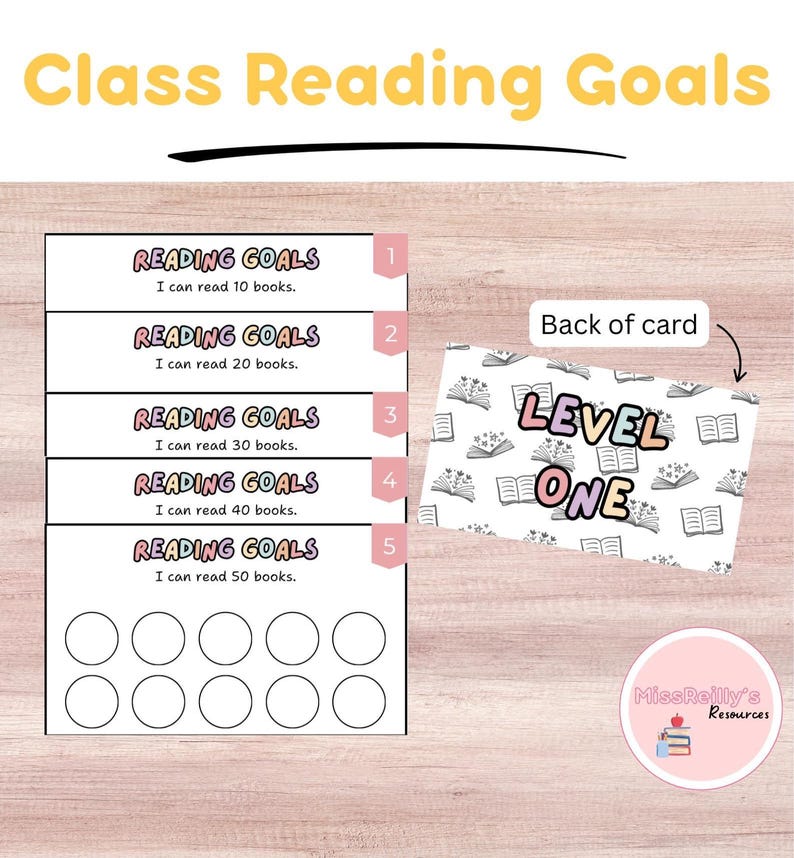 Class Reading Goals | Classroom Resources - Etsy