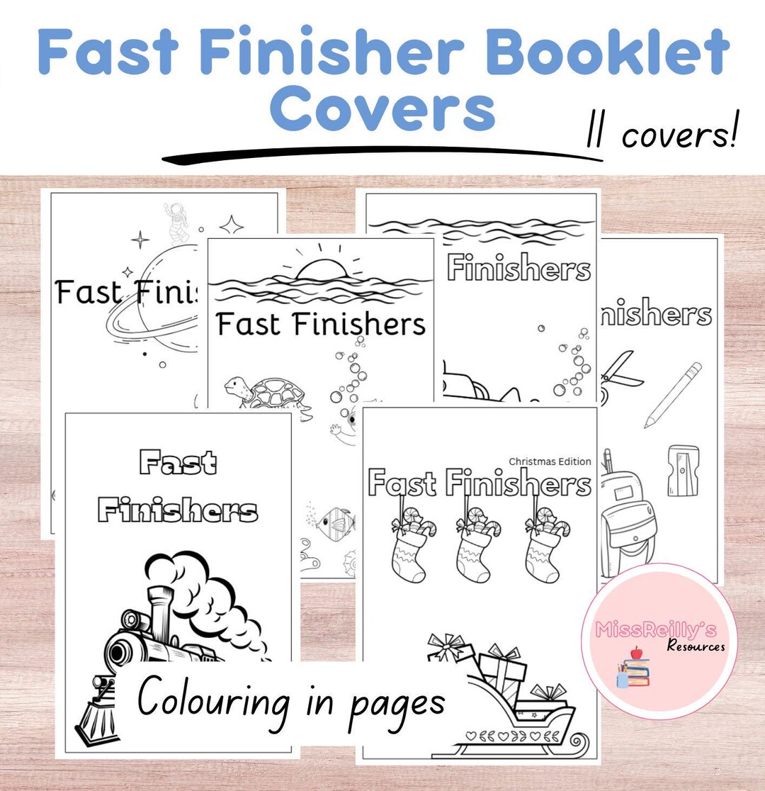Student Fast Finisher Colouring in Booklet Covers | Classroom Resources ...