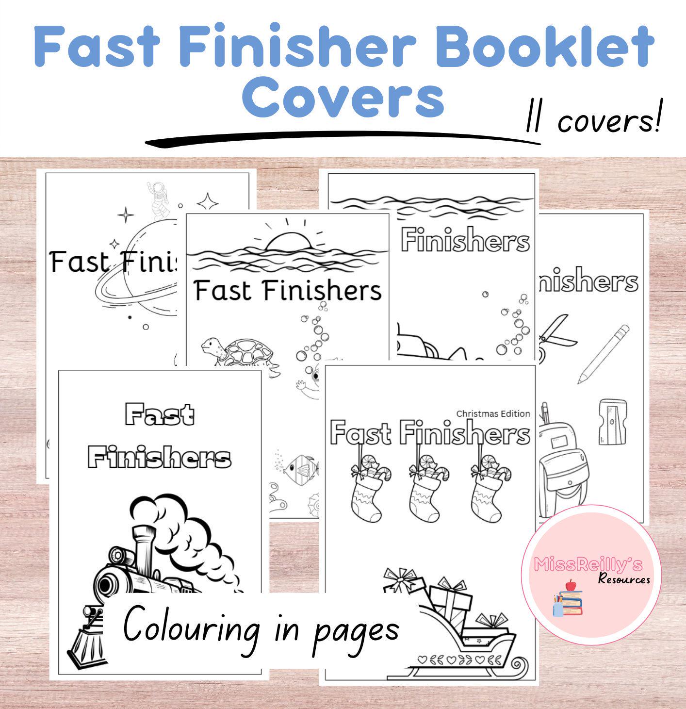 Student Fast Finisher Colouring in Booklet Covers | Classroom Resources ...