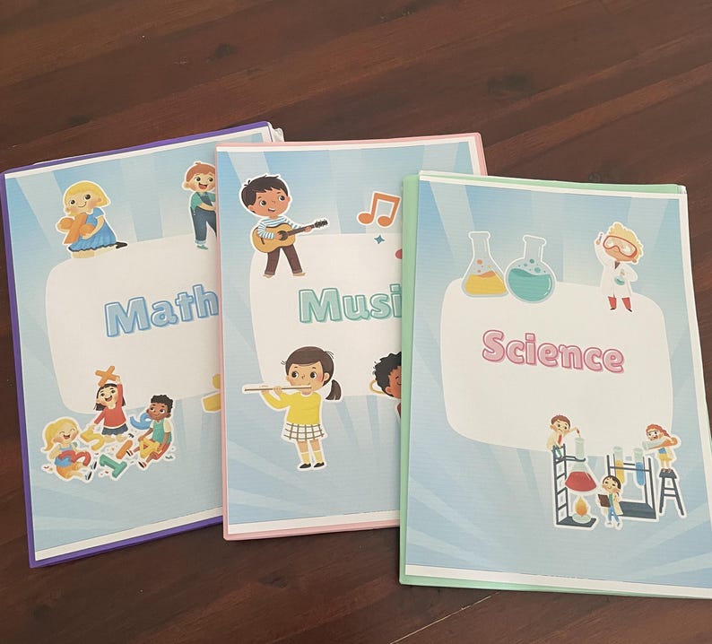 Subject Book Covers (colour) | Classroom Resources - Etsy