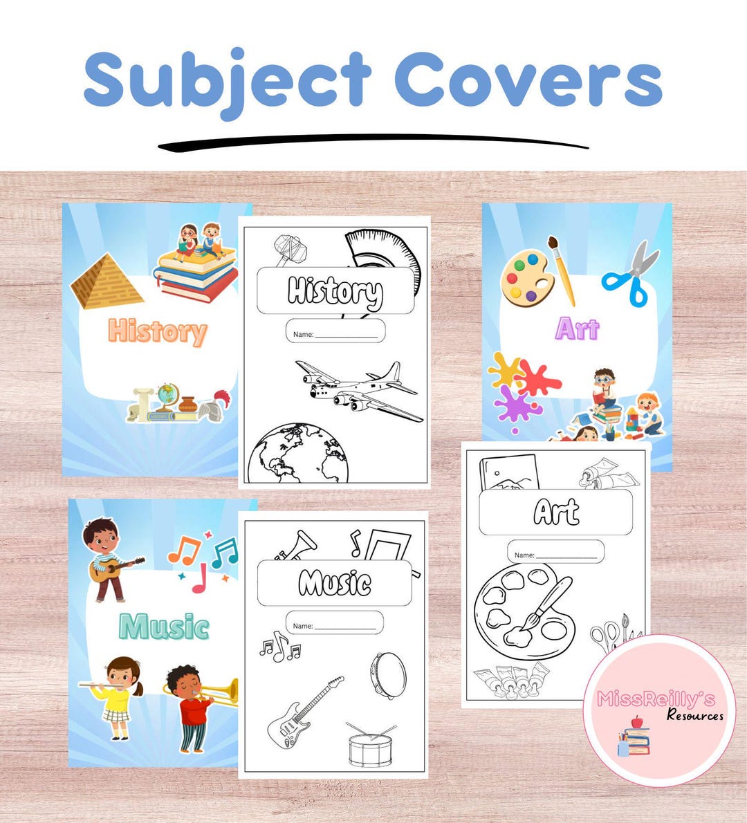 Subject Book Covers | Classroom Resources - Etsy UK