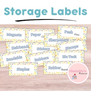 Flower Storage Labels | Classroom Resources - Etsy