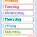 Days of the Week Poster | Classroom Displays - Etsy