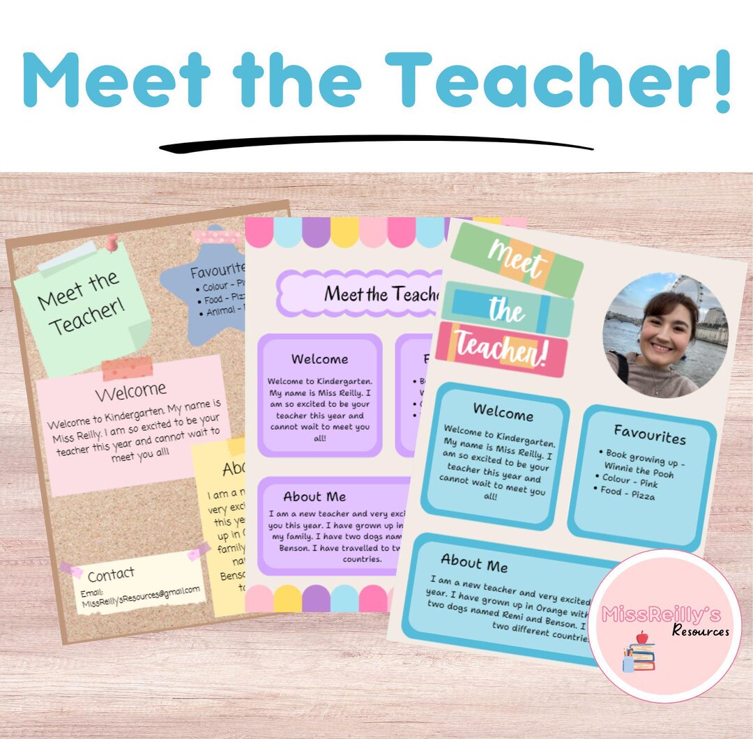 Editable Meet the Teacher! Templates | Classroom Resources - Etsy