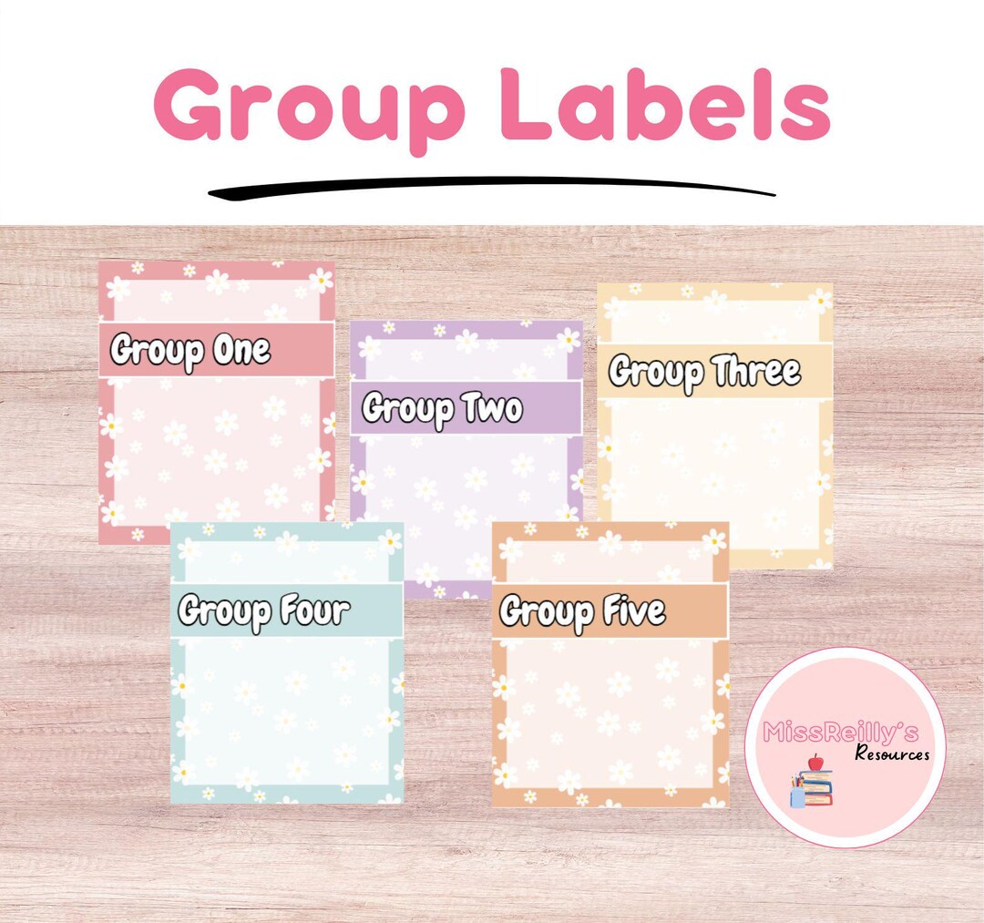 Student Group Labels | Reading Groups | Classroom Displays - Etsy