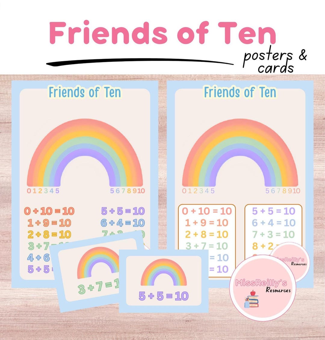 Friends of Ten Poster & Flashcards | Classroom Displays - Etsy