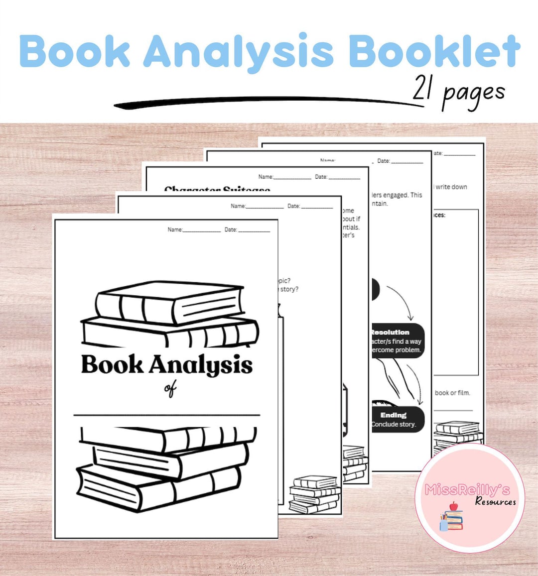 Student Book Analysis Booklet | Classroom Activities - Etsy
