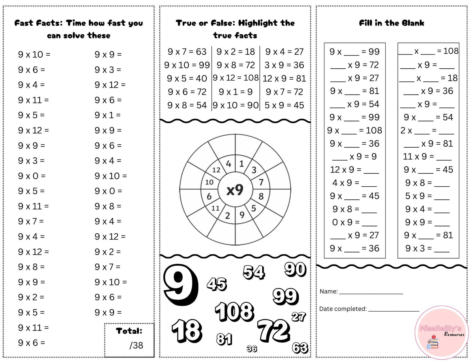 Multiplication Worksheets | Numeracy - Etsy