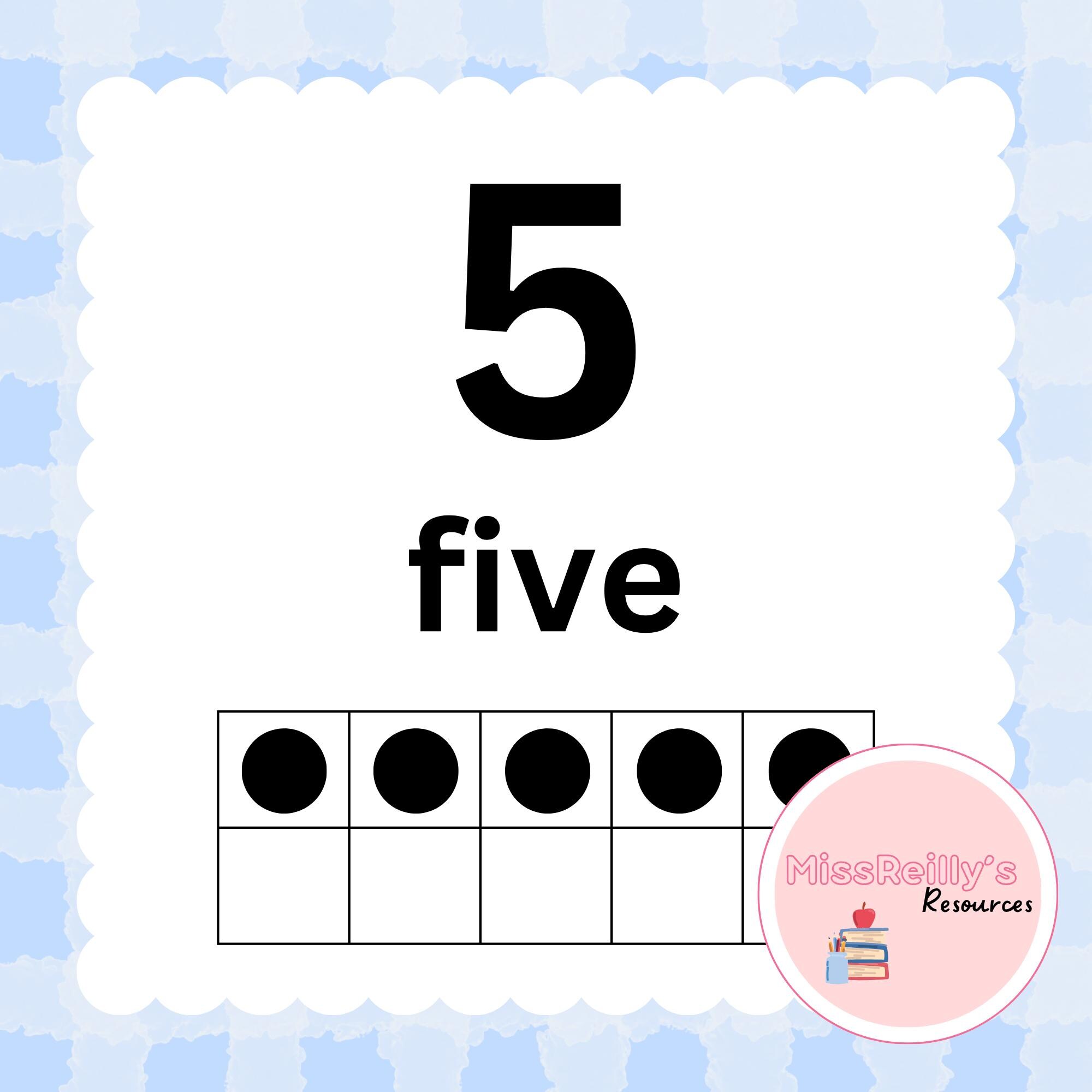 Numbers 0 to 20 Displays | Gingham | Classroom Displays - Etsy Australia