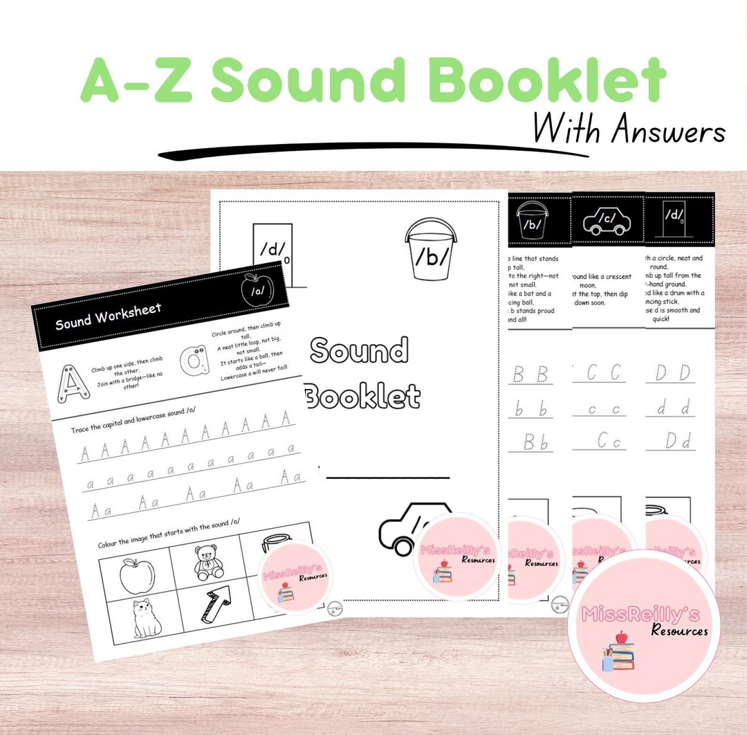 A-Z Sound Booklet | Classroom Resources - Etsy Australia