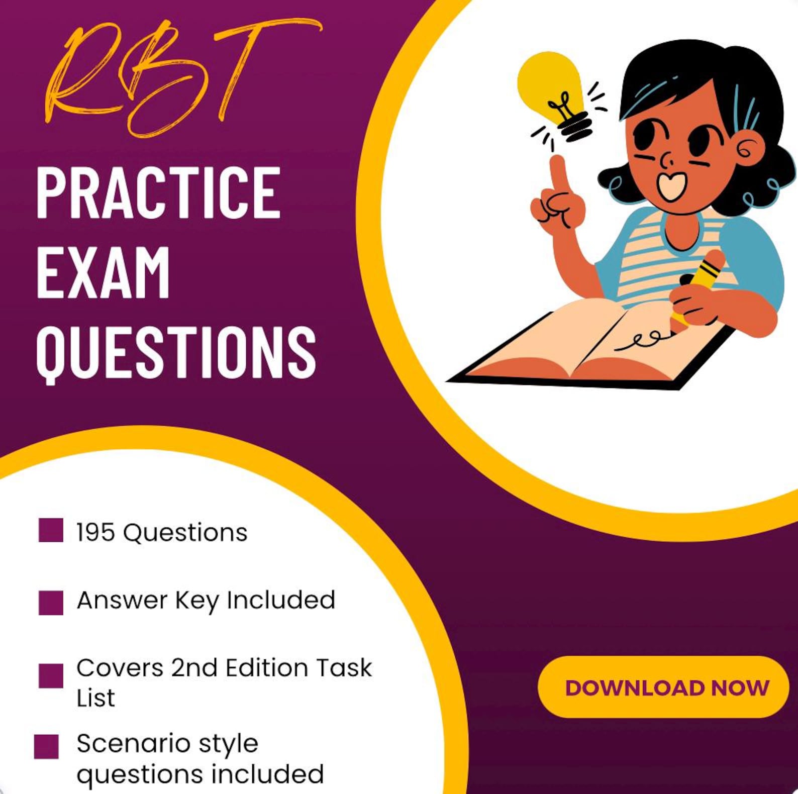 RBT Mock Exam 1 | 195 Questions | Answer Key | RBT Practice Exam | RBT ...