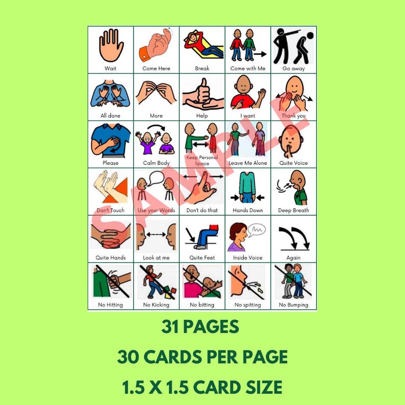 PECS Communication Cards: Visual Aid for Autism & Speech (printable ...