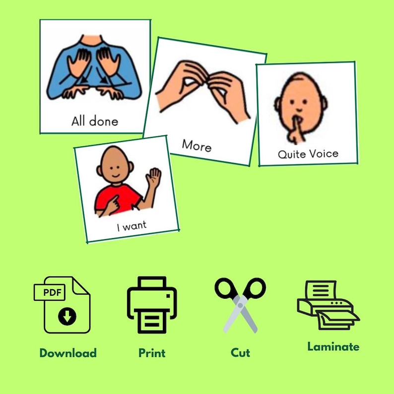 PECS Communication Cards: Visual Aid for Autism & Speech (printable ...