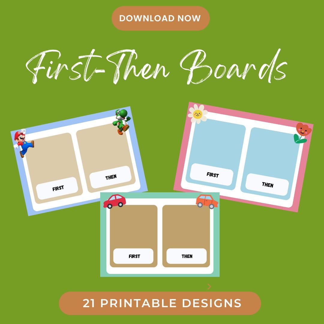 First-then Visual Board Pack - Visual Schedule- Visual Support ...